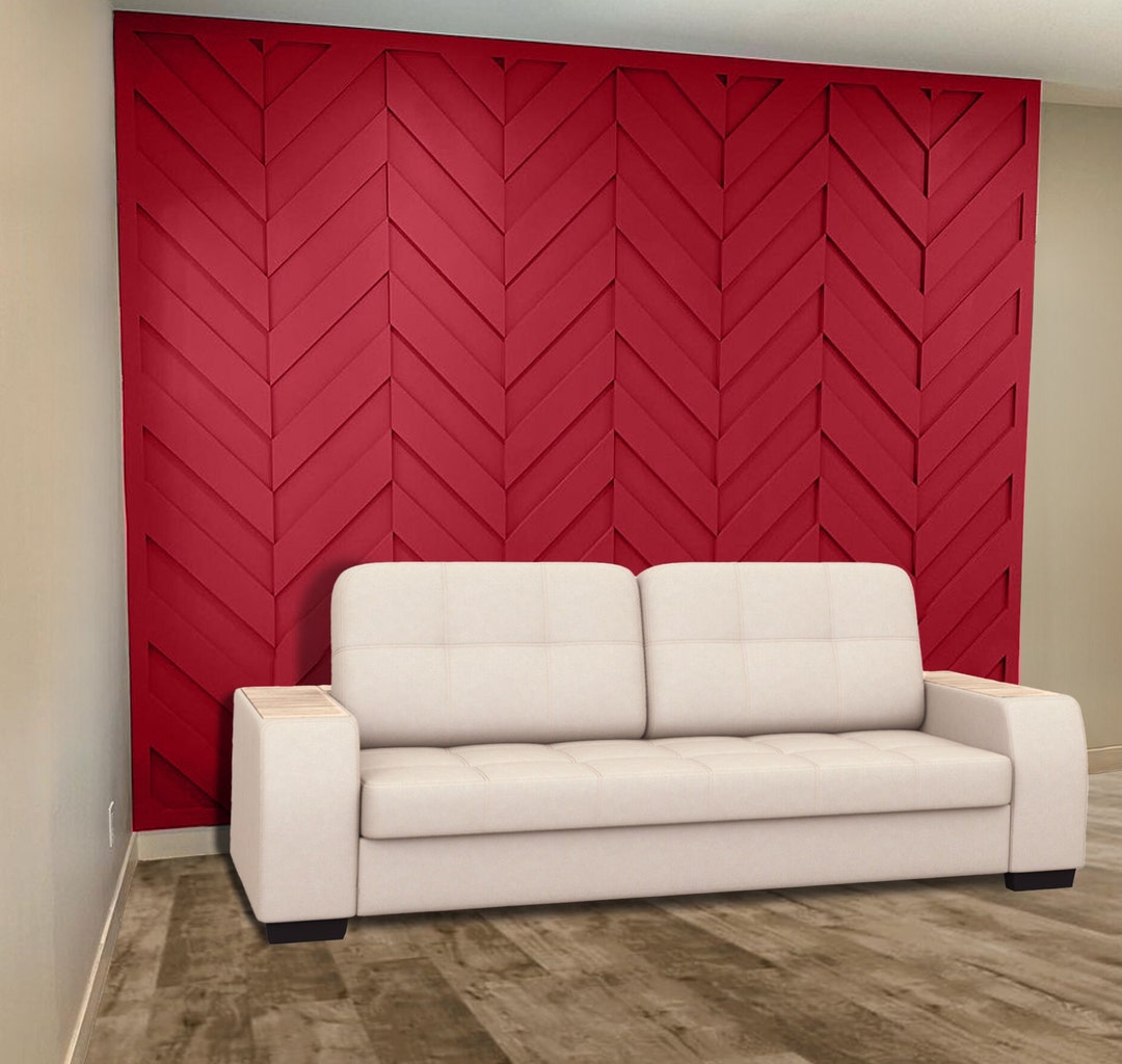 Custom Pre-cut Accent Wall Panels, Ready to Install, 3D Accent Wall ...