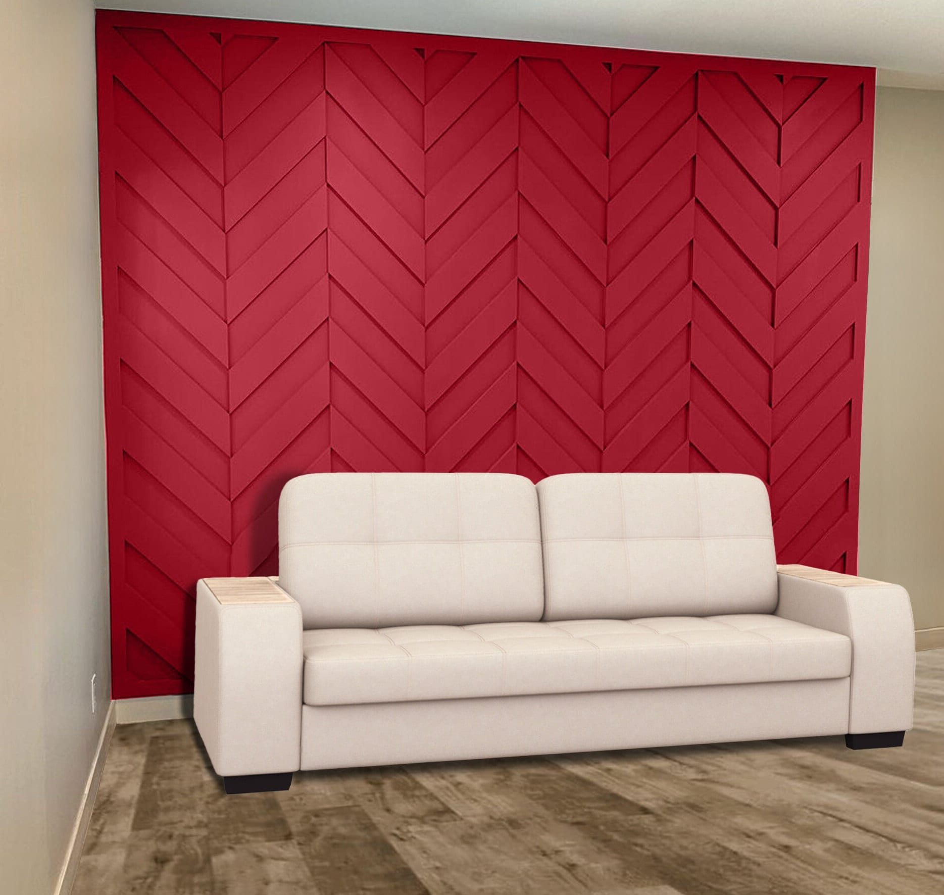 Custom Pre-cut Accent Wall Panels, Ready to Install, 3D Accent Wall ...