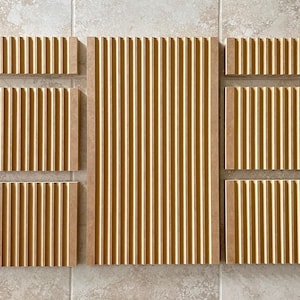 Custom Fluted Cabinet Doors & Drawer Fronts, Modern 3D Kitchen Design ...