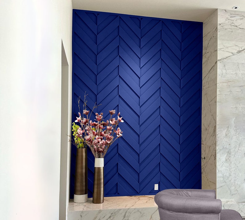 Modern Accent Wall Panels, Handmade Home Decor, Ready to Install, MDF ...