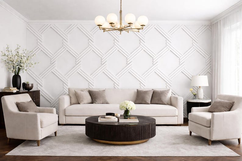 Modern Luxury Accent Wall Panels, Ready to Install, 3D Accent Wall ...