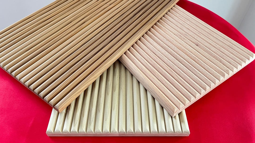 Solid Wood Reeded 1/2 in Kitchen Island Panels From OAK, Poplar, Cedar ...