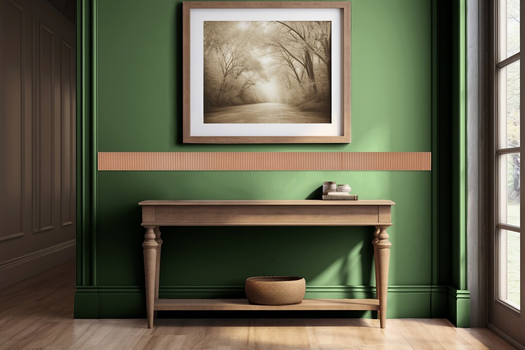 Reeded Wall Border, MDF Wall Border, Wall Trim, Wall Molding, Reeded ...