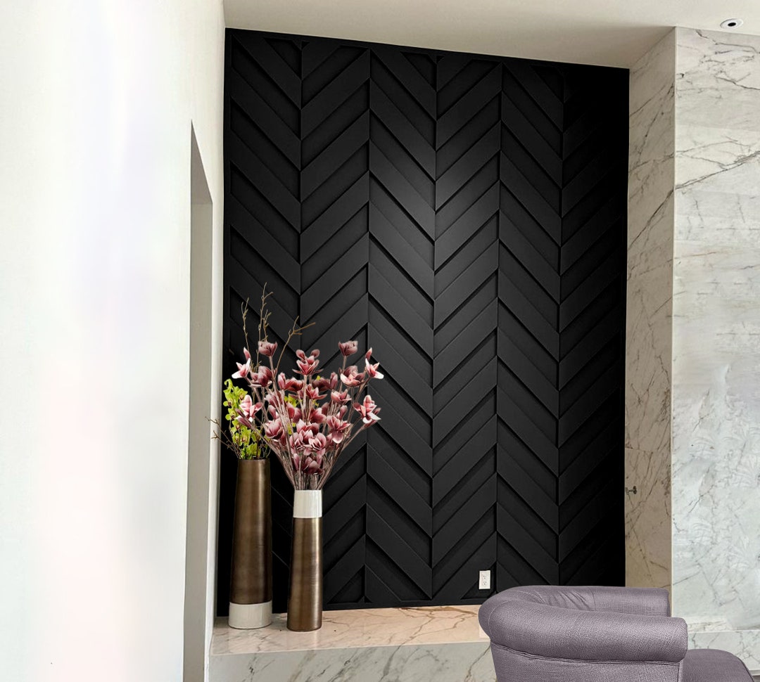 Modern Accent Wall Panels, Wall Paneling, Pre-cut Accent Wall, Handmade ...