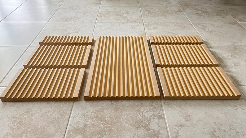 Custom Size Fluted Cabinet Doors and Drawer Fronts, Replacement Cabinet ...