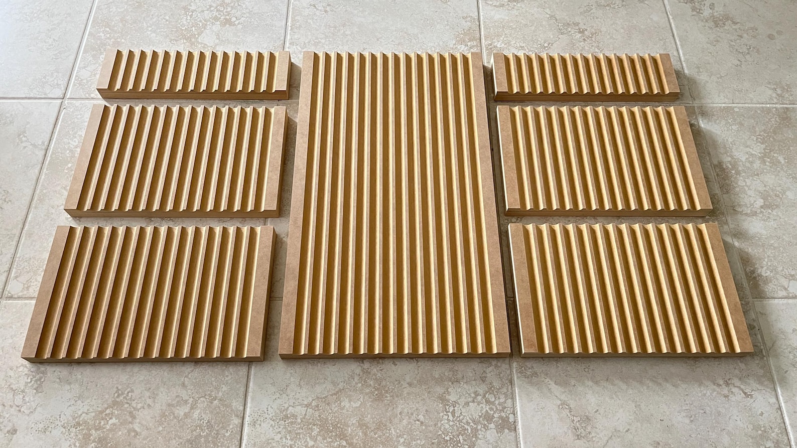 Custom Size Fluted Cabinet Doors and Drawer Fronts, Replacement Cabinet ...