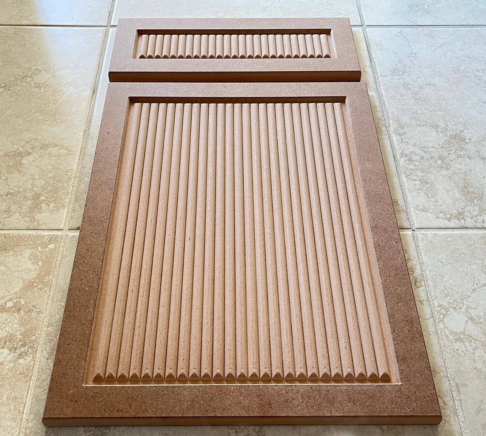 Slim Shaker Design Reeded Cabinet Doors & Drawer Front and Reeded ...