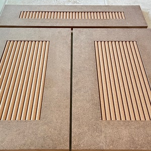 New Custom Size Reeded Cabinet Doors, Replacement Cabinet Door, Drawer ...