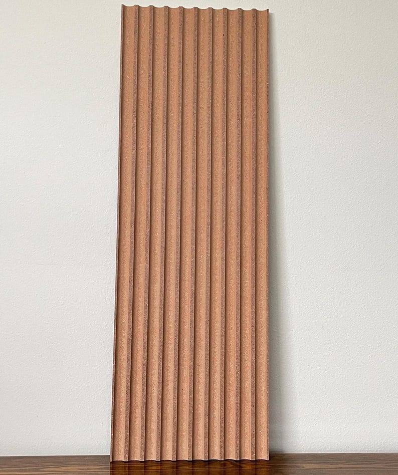 Kitchen Island Fluted Wall Panels, Flute 1 In, Custom Size Fluted ...