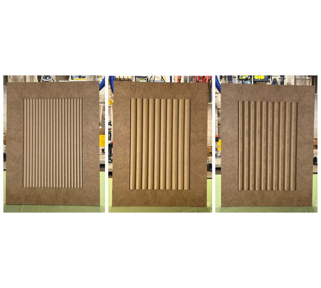 Custom Size Reeded, Stpired Cabinet Doors, Replacement Reeded Cabinet ...