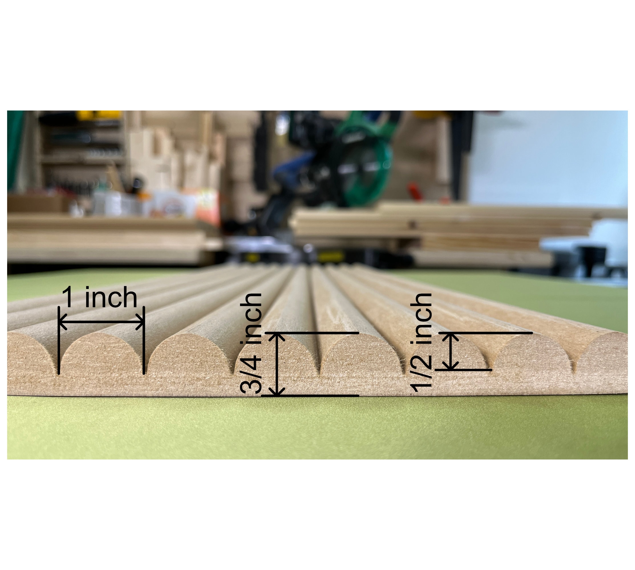 Kitchen Island Reeded Wall Panels, Reed 1 In, Custom Size Reeded Panels ...