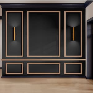 DIY Reeded Accent Wall Molding Kit: Paintable MDF Frame - Etsy