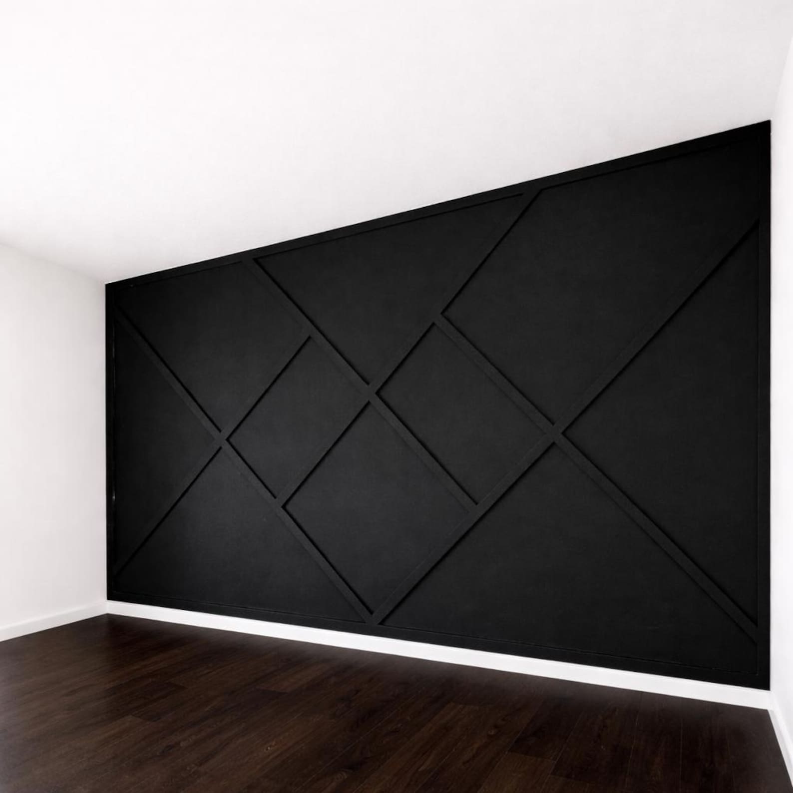 DIY Geometric Accent Wall Panels, Architectural MDF Wall Molding Kit ...