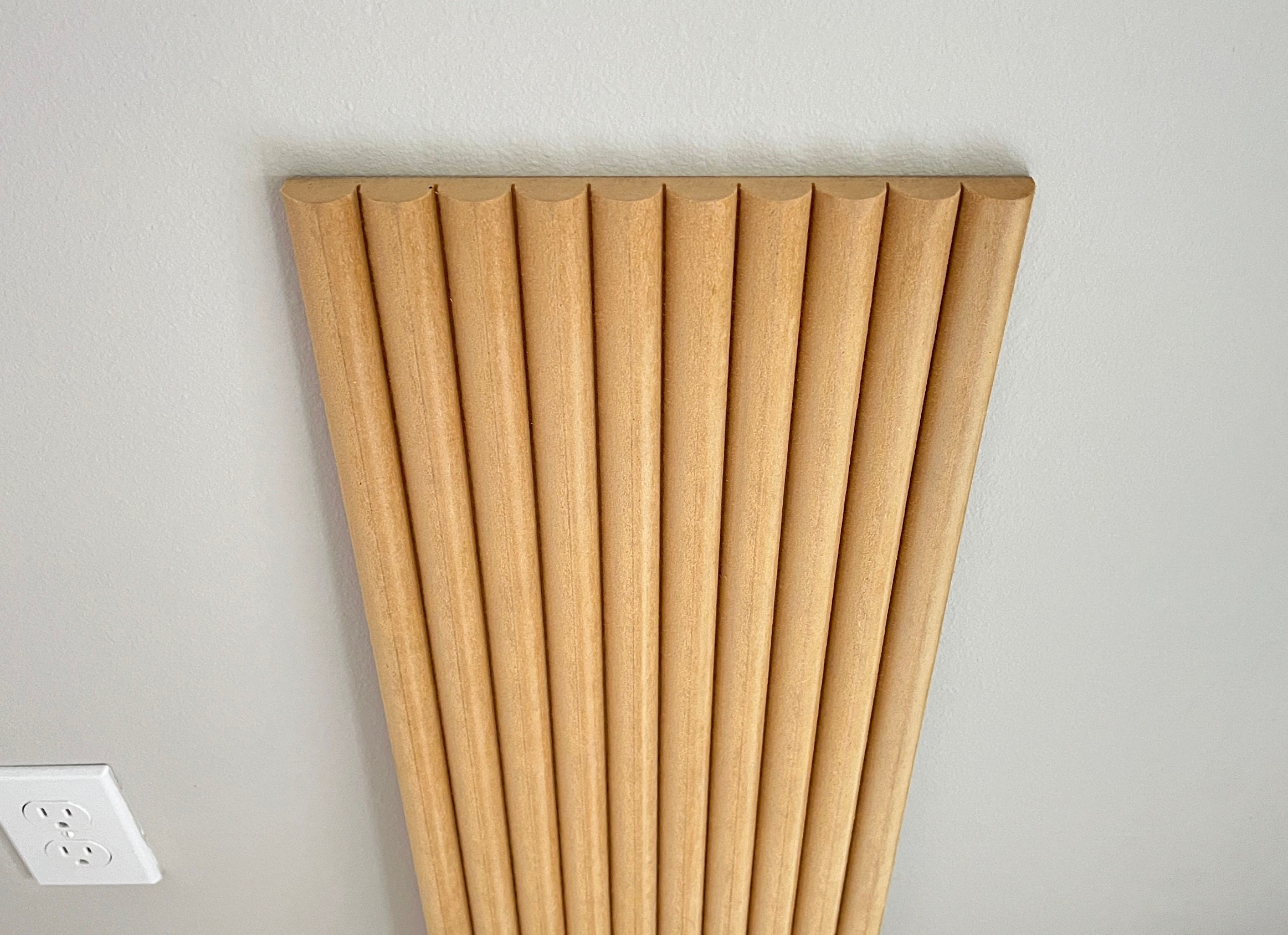 Kitchen Island Reeded Wall Panels, Reeds 1 in or 1/2 In, Custom Size ...
