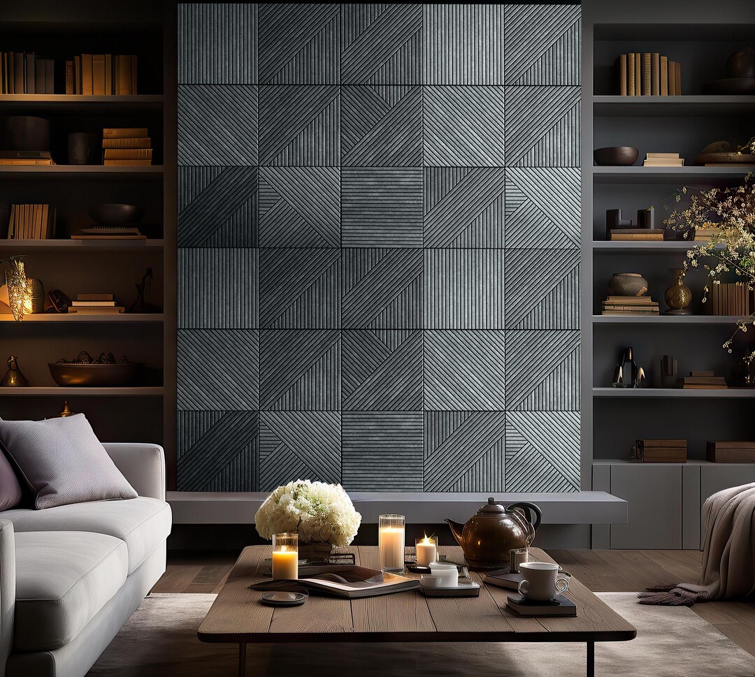 Square Wall Panels for Bedroom, Living Room, Home, Office, 3D Wall ...