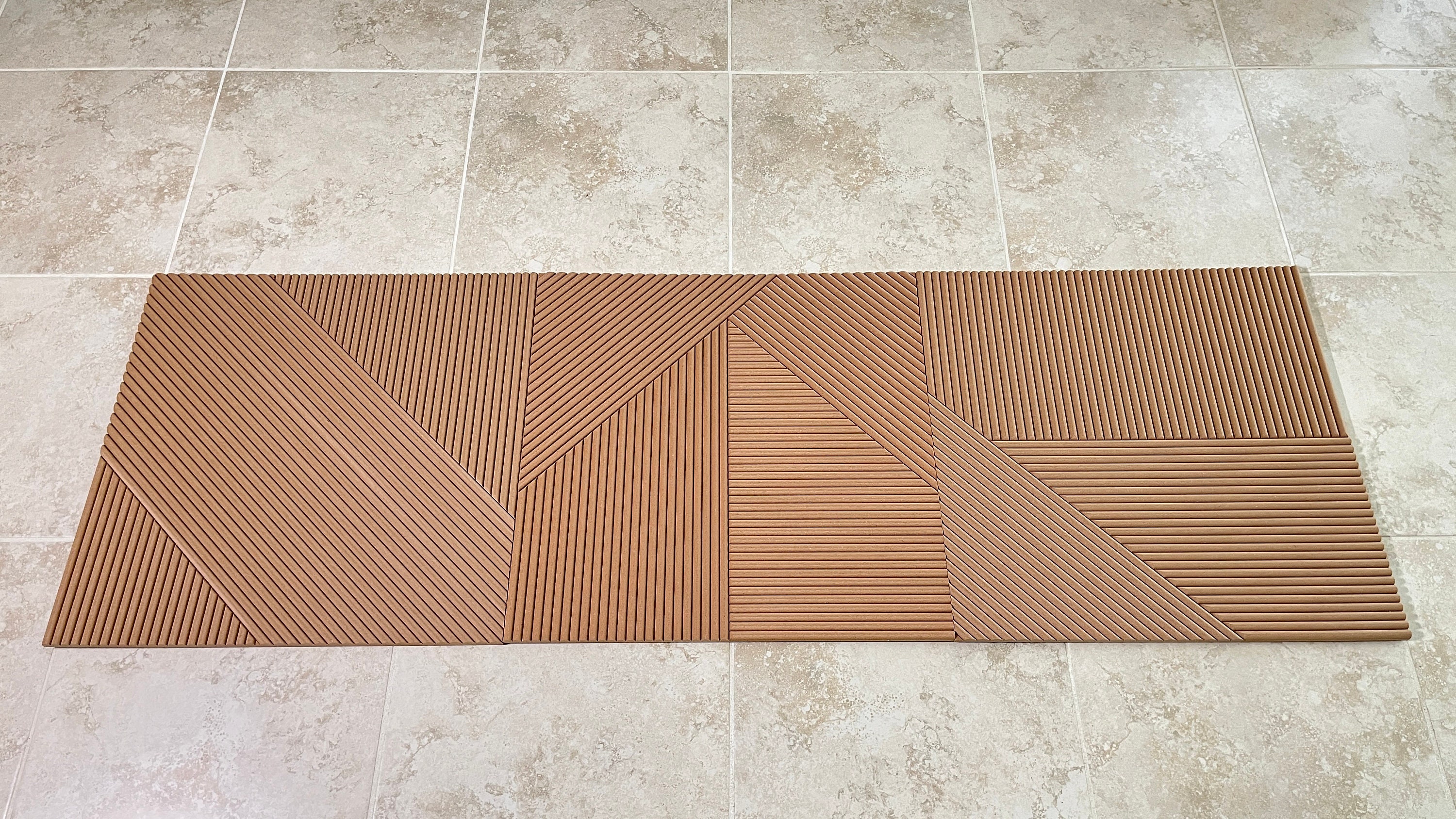 3D Abstract Wall Panels, Modern Reeded Accent Wall Panels, Bedroom Wall ...