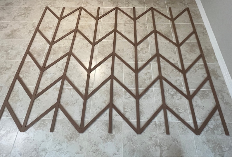 Geometric Accent Wall Design, Pre-cut MDF Accent Wall Panels Kit, Ready ...