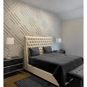 3D Accent Wall Panels Kit: Modern Luxury MDF Wall Trim - Etsy