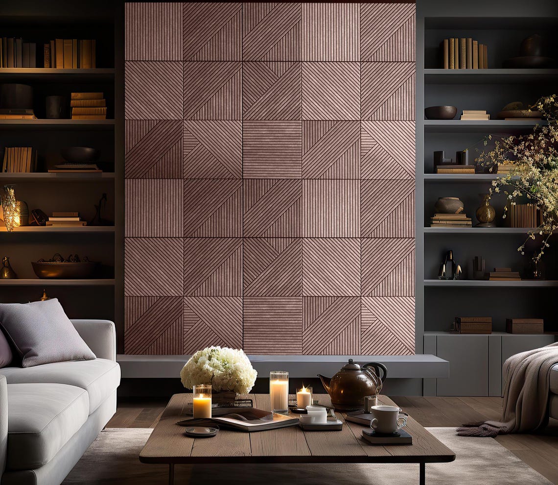 Square Wall Panels for Bedroom, Living Room, Home, Office, 3D Wall ...