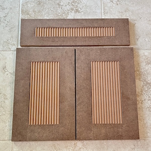 New Custom Size Reeded Cabinet Doors, Replacement Cabinet Door, Drawer ...