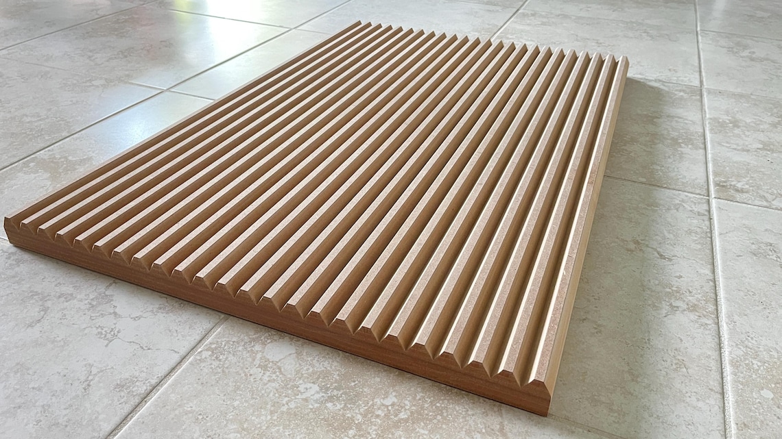 Modern V-groove MDF Cabinet Doors, Drawer Fronts, Fluted Design Vanity ...