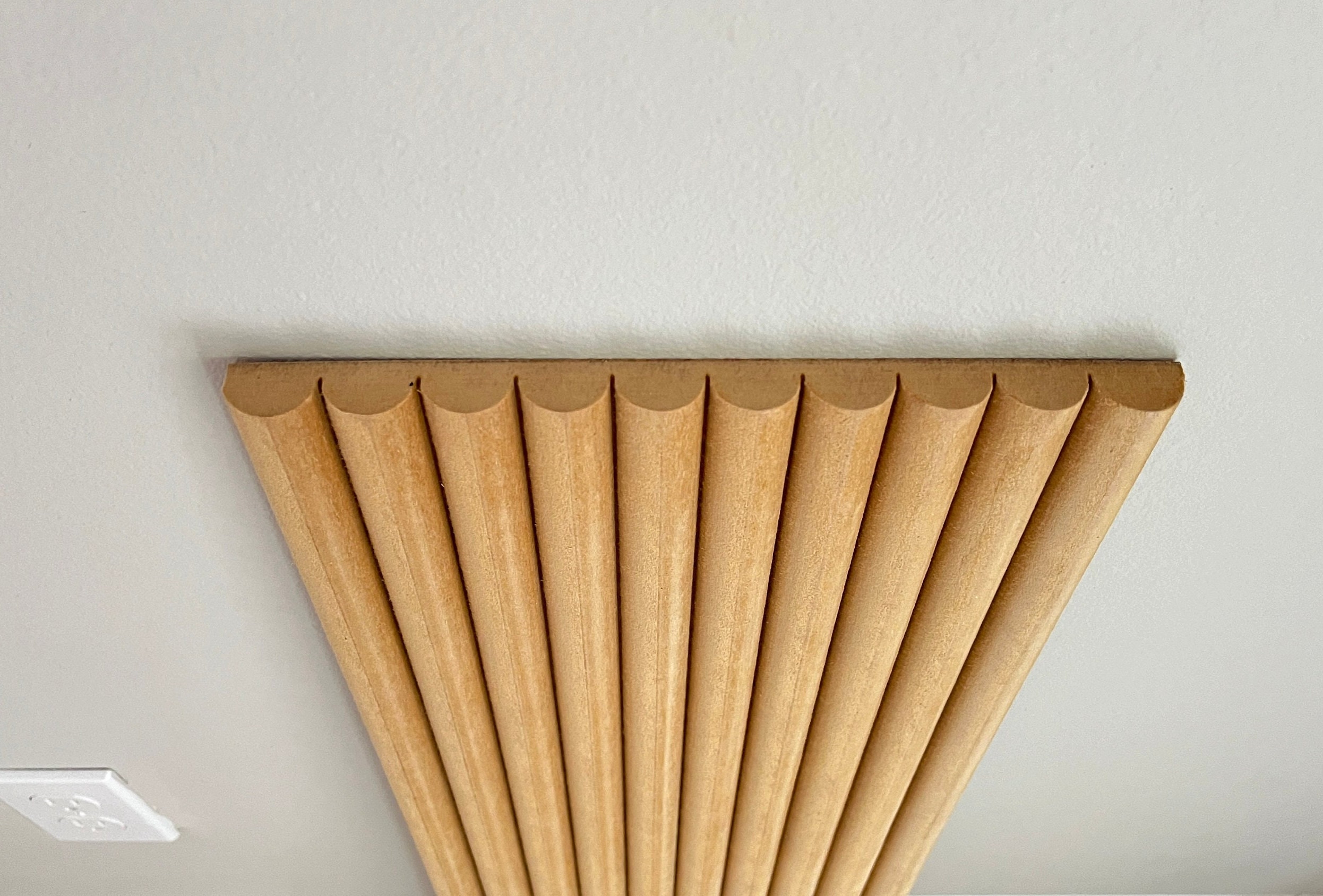 Kitchen Island Reeded Wall Panels, Reeds 1 in or 1/2 In, Custom Size ...