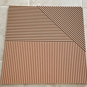 3D Abstract Wall Panels, Modern Reeded Accent Wall Panels, Bedroom Wall ...