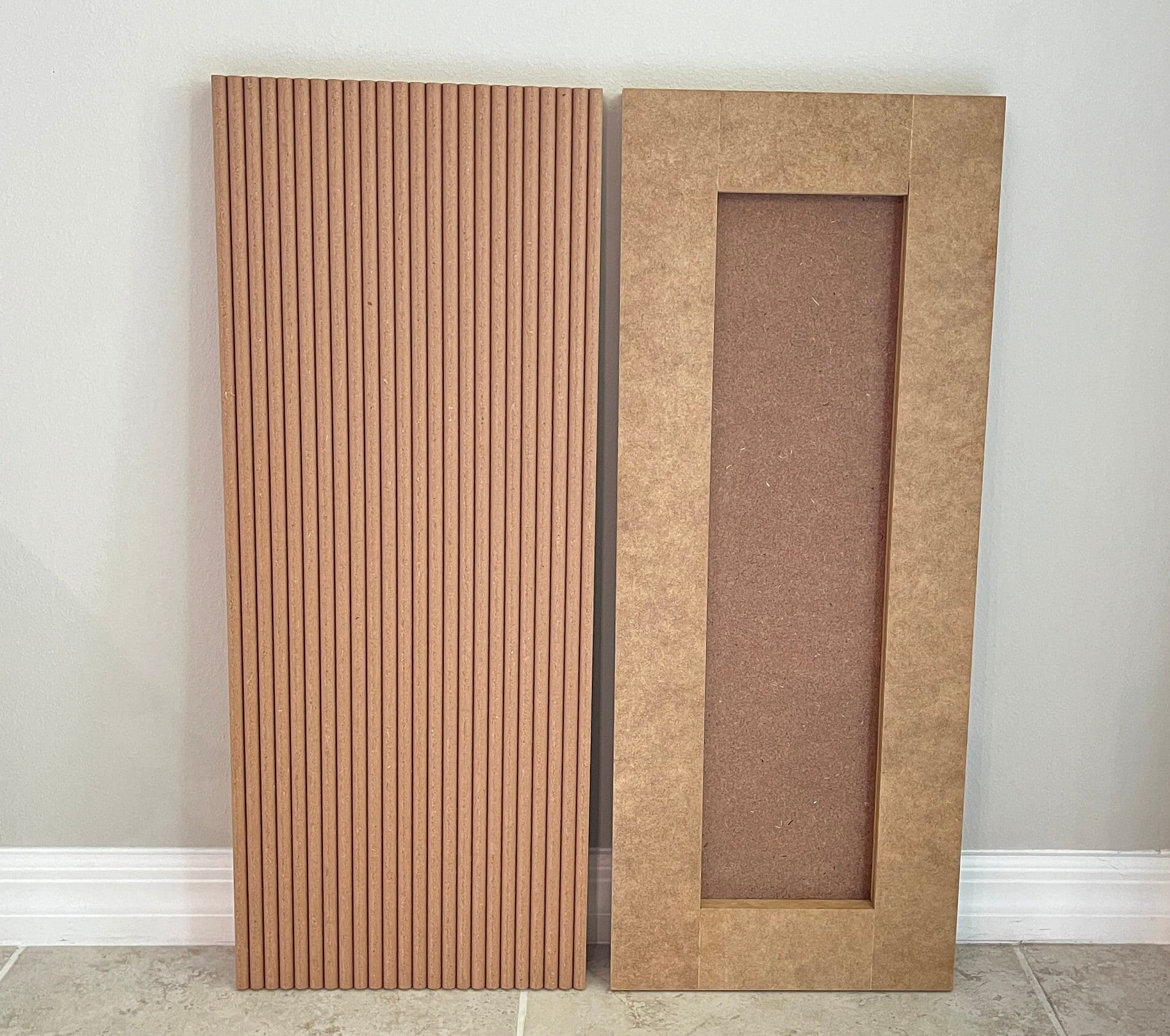 Custom Size Cabinet Door, Reeded Cabinet Door and Drawer, Modern 3D ...