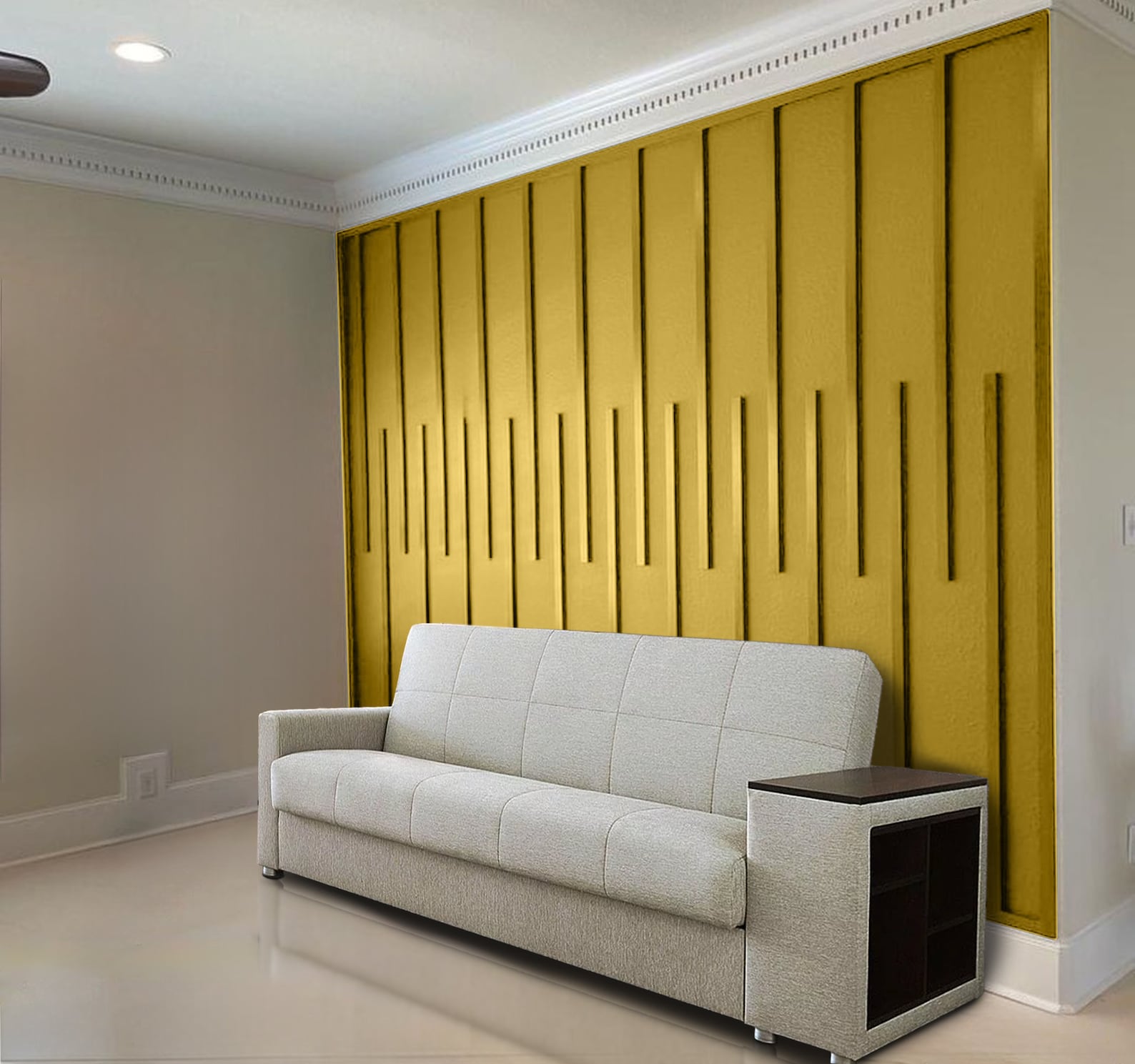 Slat Accent Wall Panels, Ready to Install, MDF Wall Panels, 3D Accent ...
