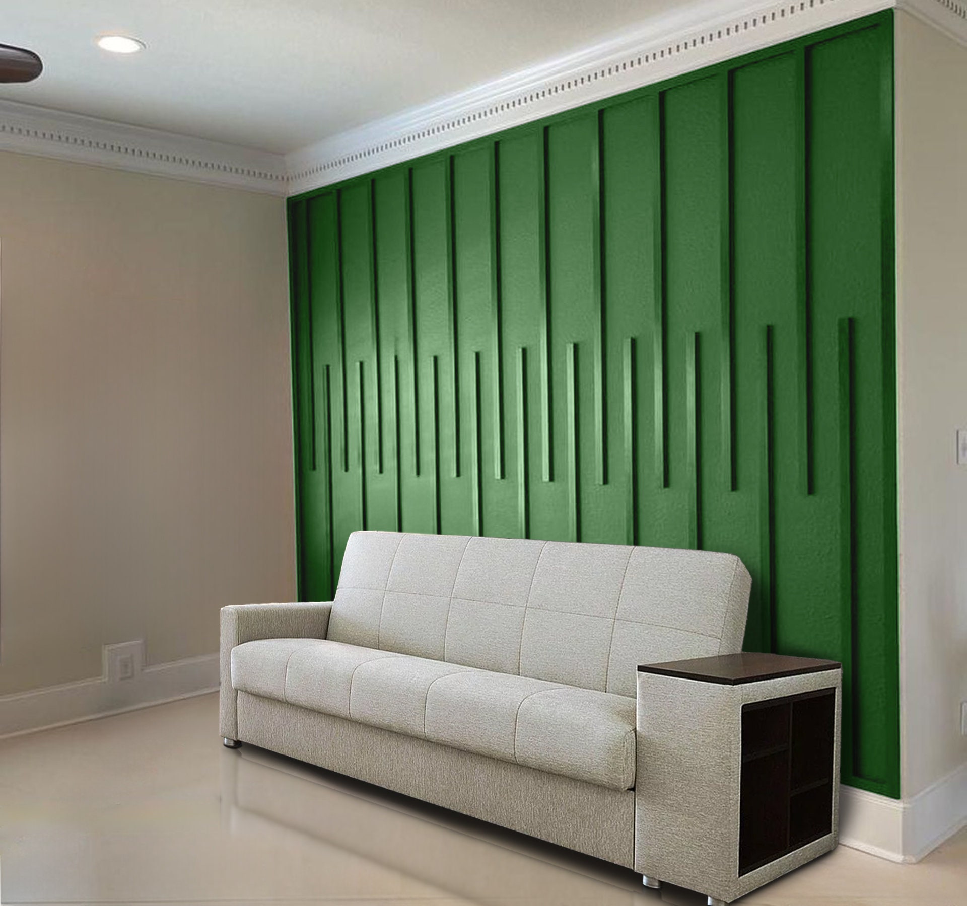 Slat Accent Wall Panels, Ready to Install, MDF Wall Panels, 3D Accent ...