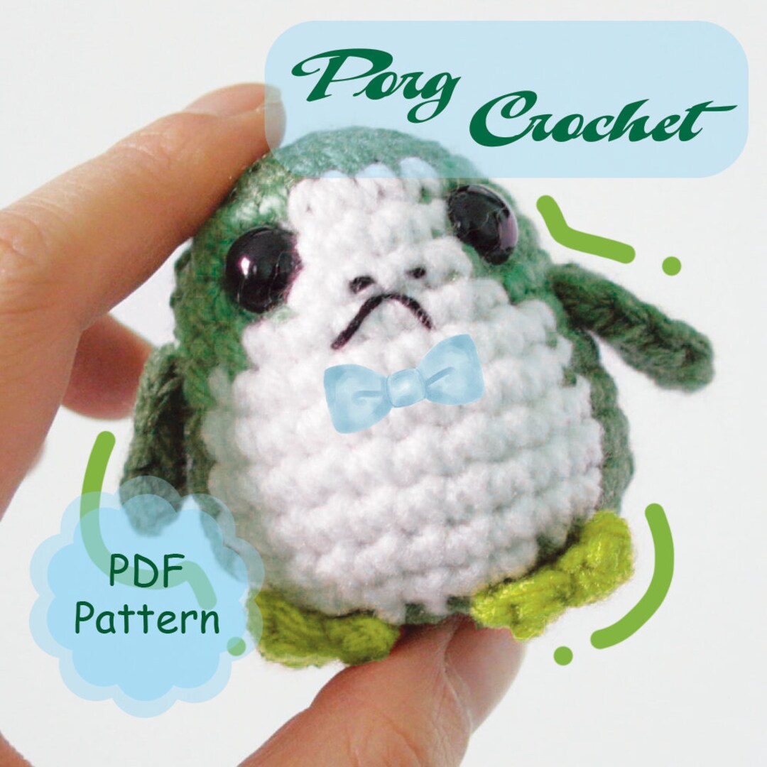 Baby Porg Crochet Pattern,screaming Porg,biting Little Porg DIY Perfect ...