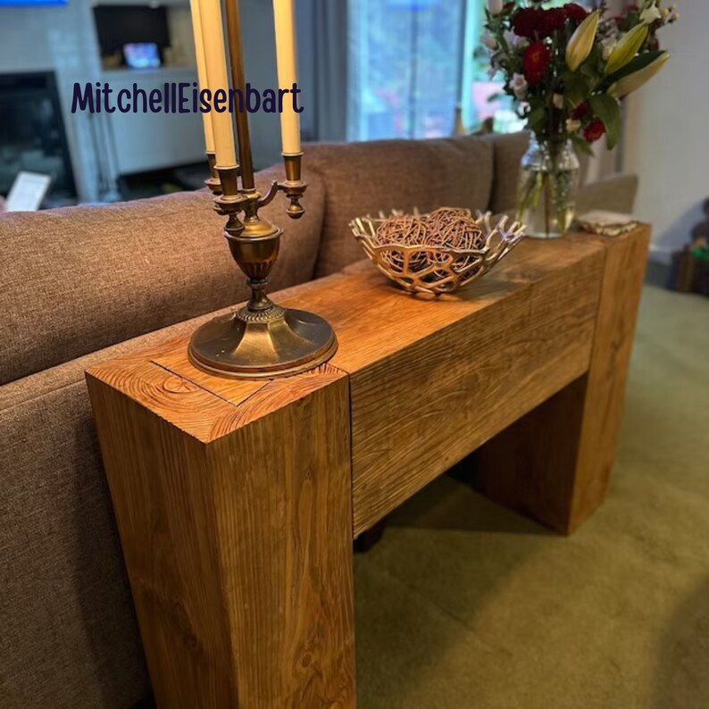 This Rustic Console Table, Called the Modern Rustic Console Table Soft Brown, Looks Stunning ...