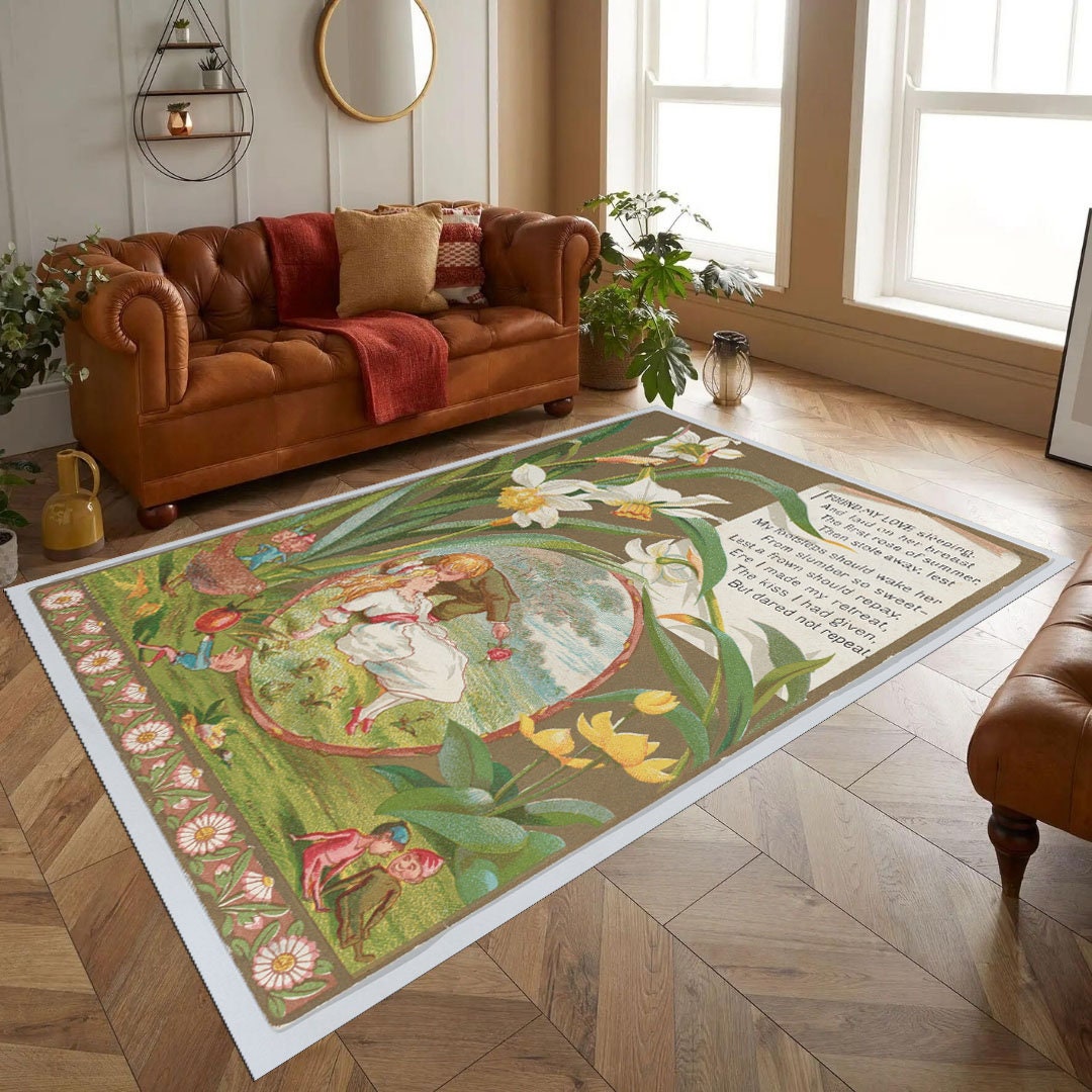 Fairytale Rug,lover Rug,garden Rug,fairy Rug,story Rug,kids Tale Rug ...