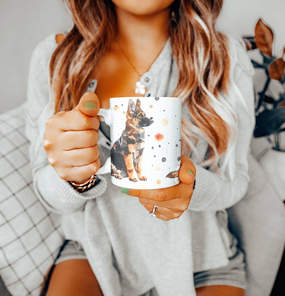 German Shepherd Mug, German Shepherd Gift, Animal Mug, German Shepherd ...