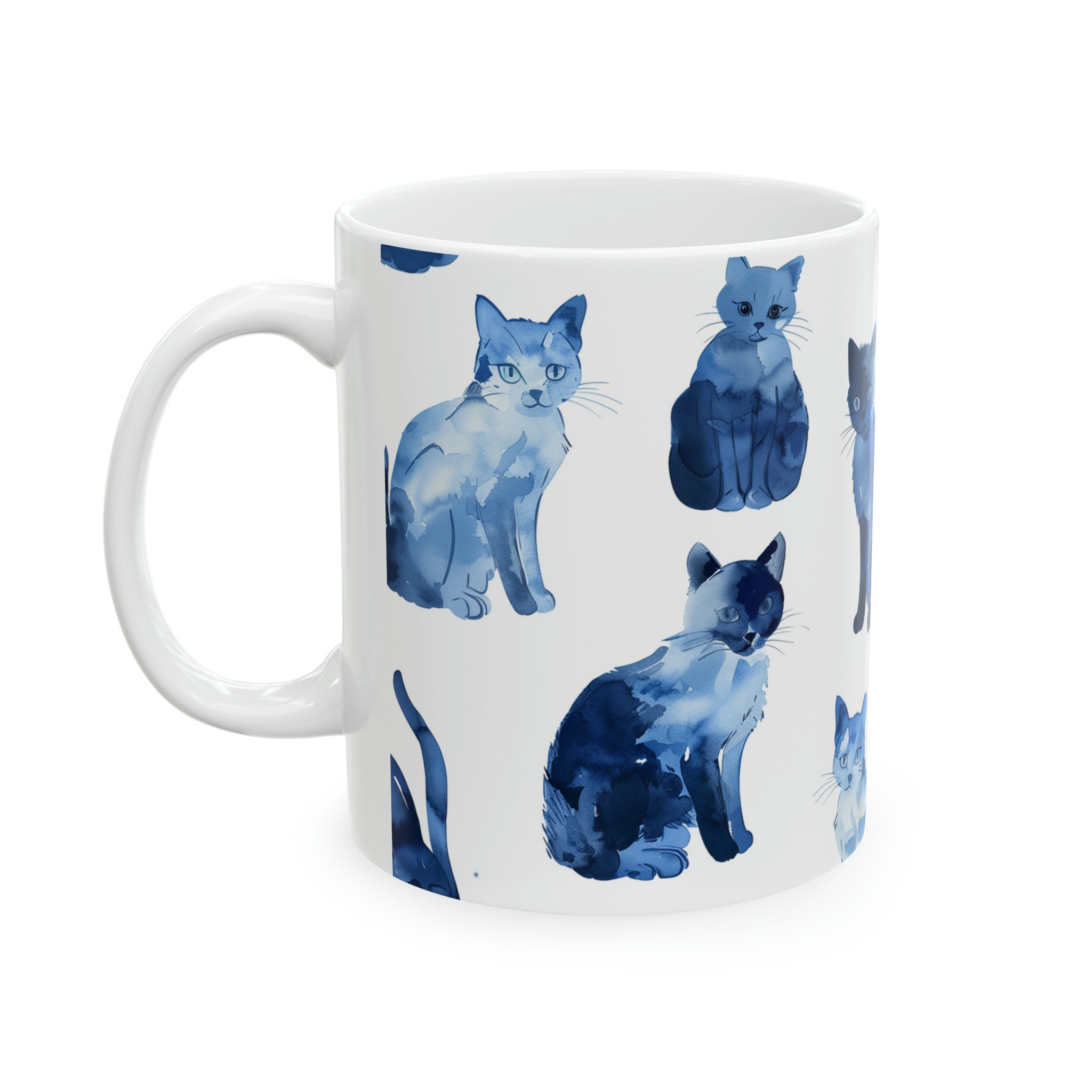 Russian Blue Cat Mug, Russian Blue Cat Gifts, Animal Mug, Russian Blue ...
