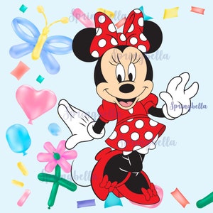 Minnie Mouse PNG Clipart: Red Polka Dot Dress (digital Download) - Etsy