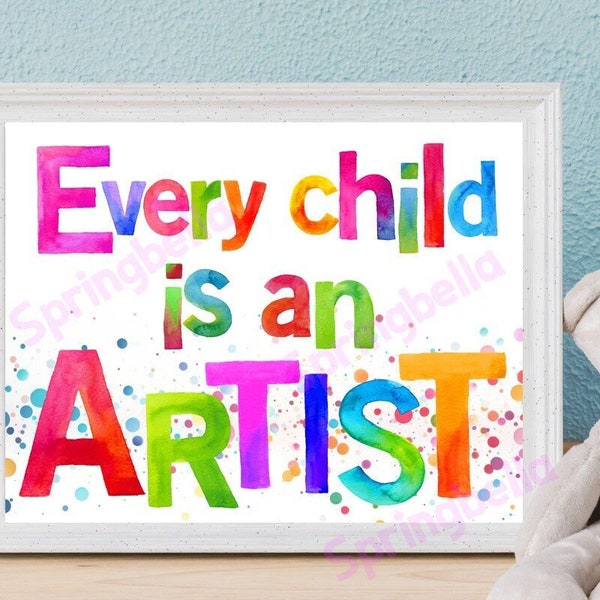 Every Child is an Artist - Etsy