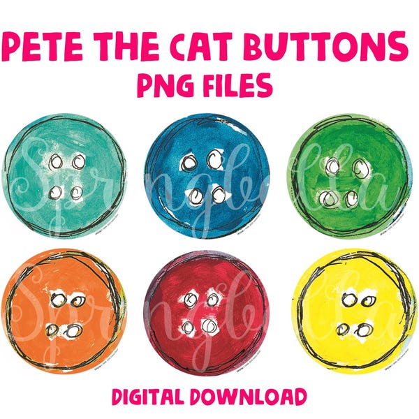 Cat Buttons - Etsy