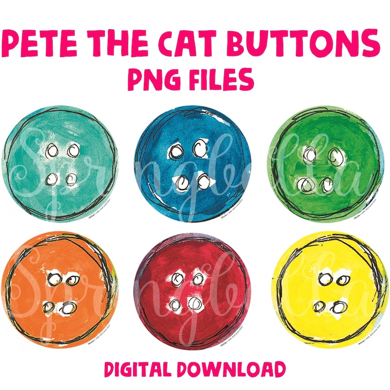 Cat Buttons - Etsy
