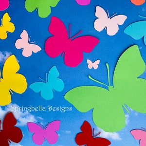 50 Butterflies Variety Die Cuts Paper Cutouts Paper Crafts Scrapbooking ...