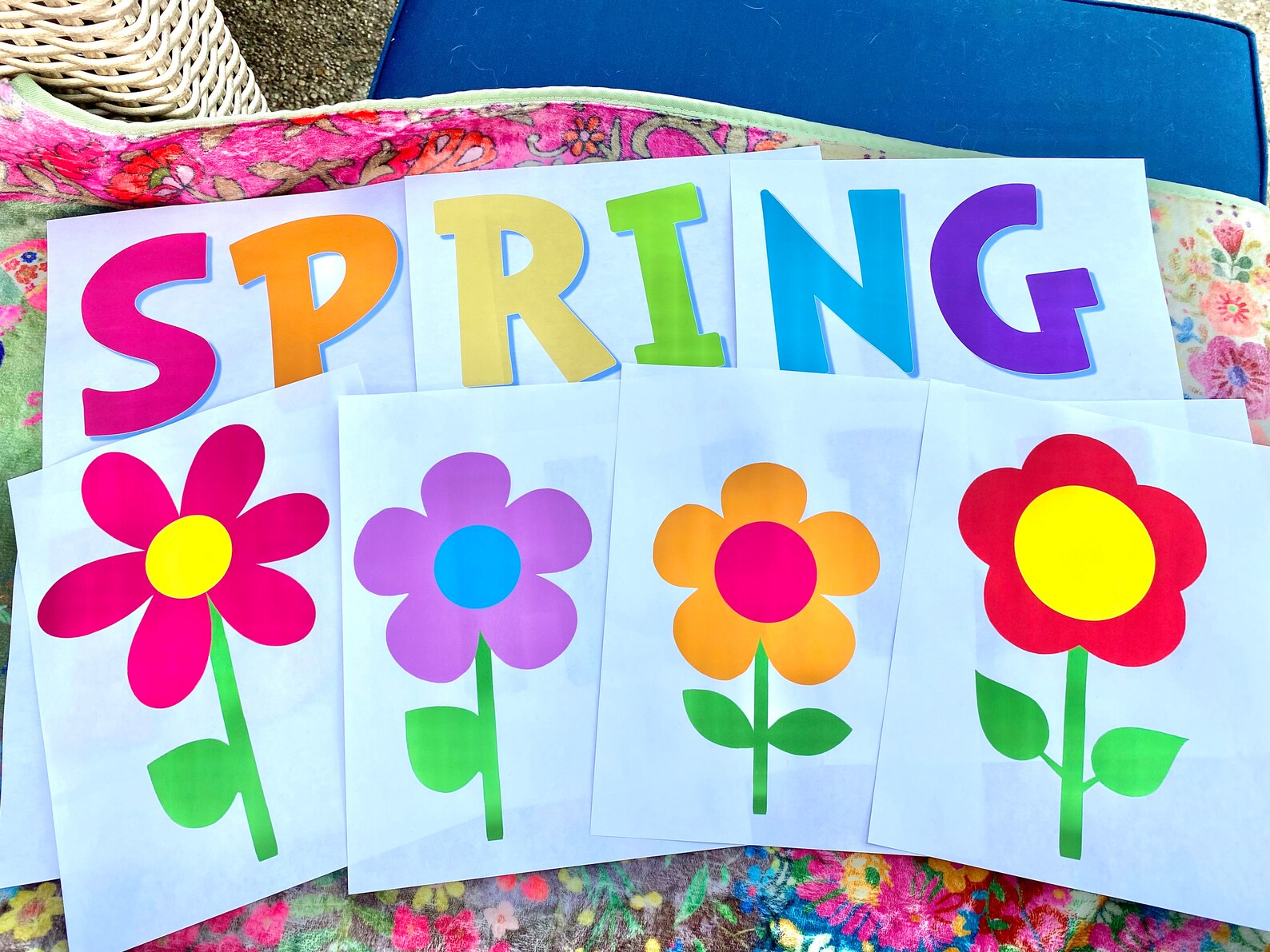 Printable SPRING IS HERE Bulletin Board Decor Digital Download Pdf File ...