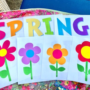 Printable SPRING IS HERE Bulletin Board Decor Digital Download Pdf File ...