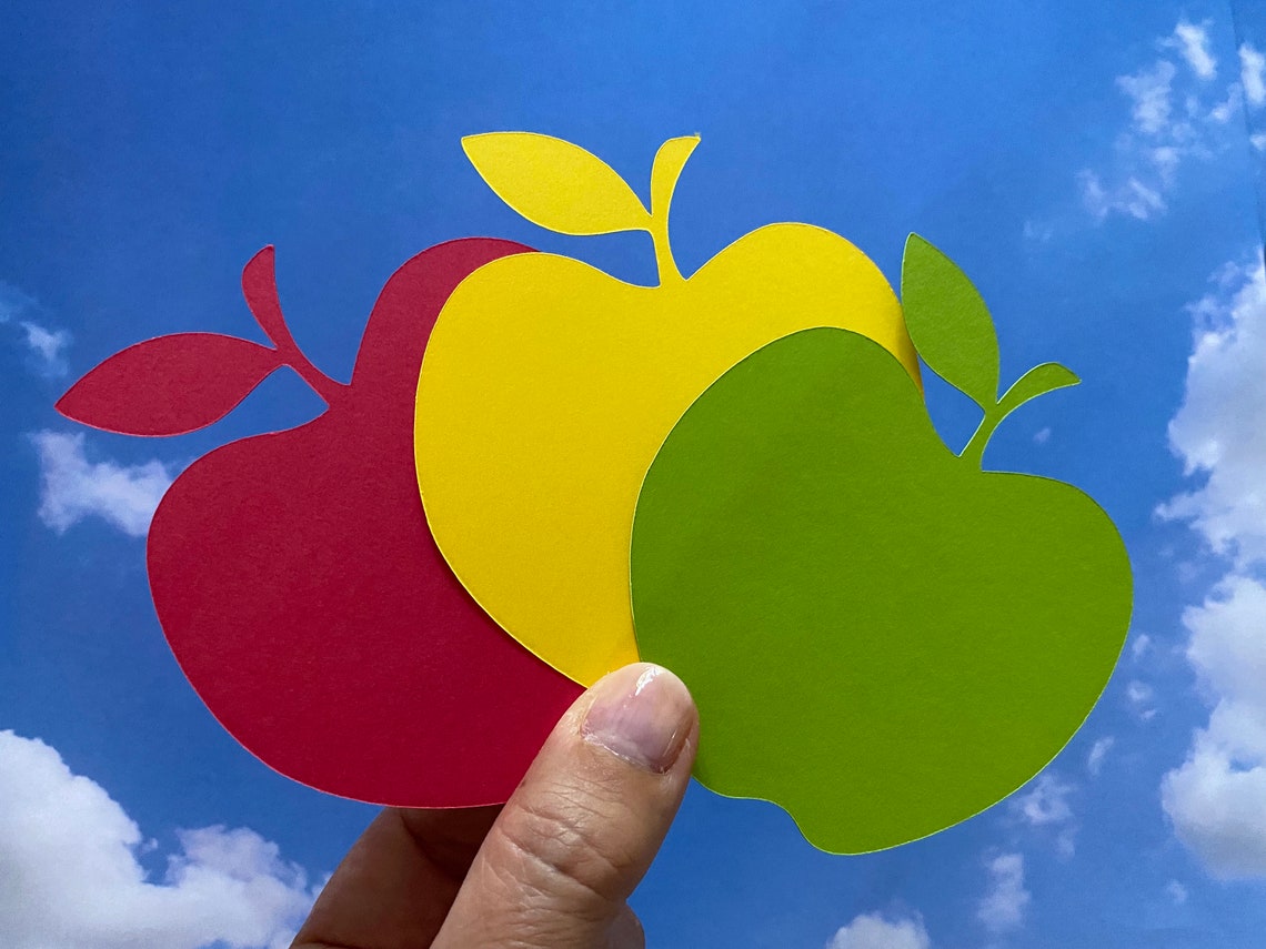 Apple Die Cuts Classroom Bulletin Board Apple Shape Paper Cut Out I ...