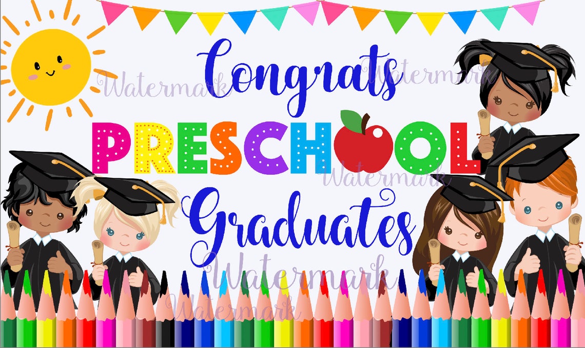 Preschool Graduation Sign Printable Preschool Graduates Photo - Etsy