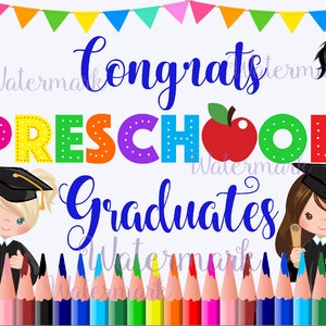 Preschool Graduation Sign Printable Preschool Graduates Photo Prop ...