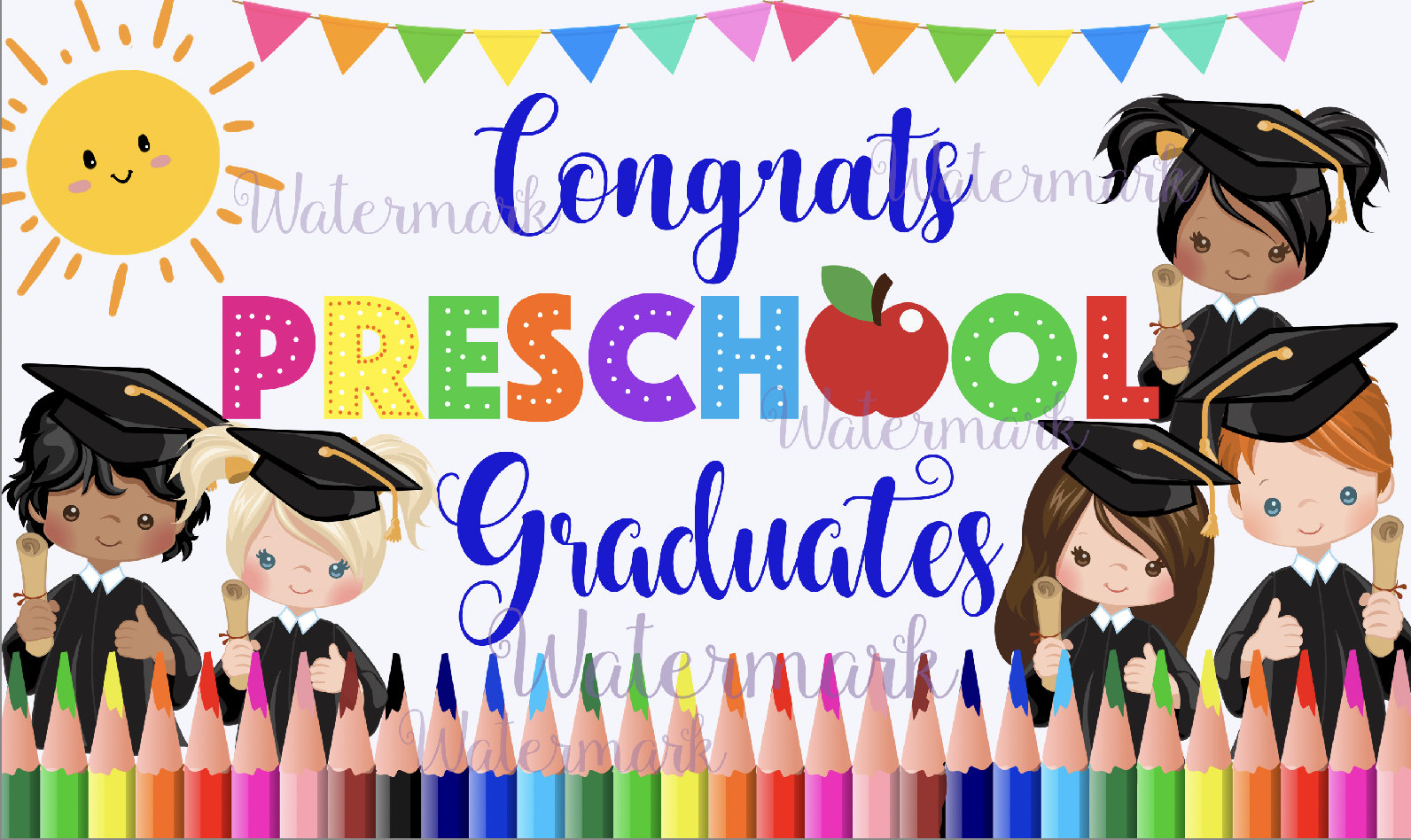 Preschool Graduation Sign Printable Preschool Graduates Photo Prop ...