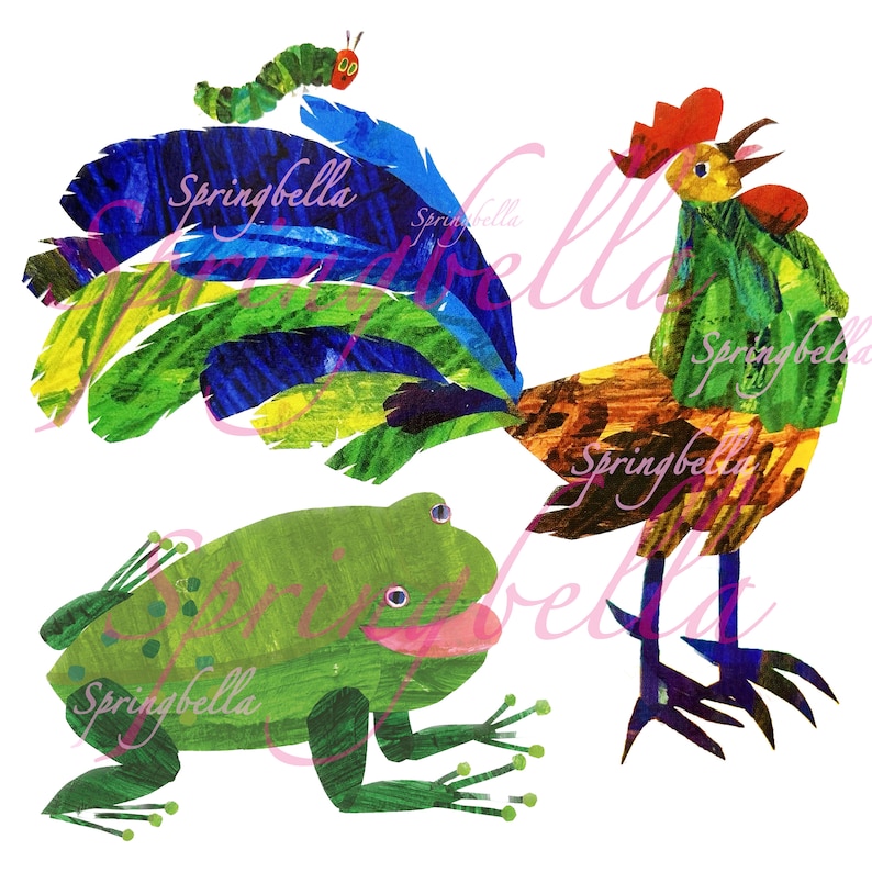 Eric Carle Animals Clipart PNG Transparent Digital Download - Etsy