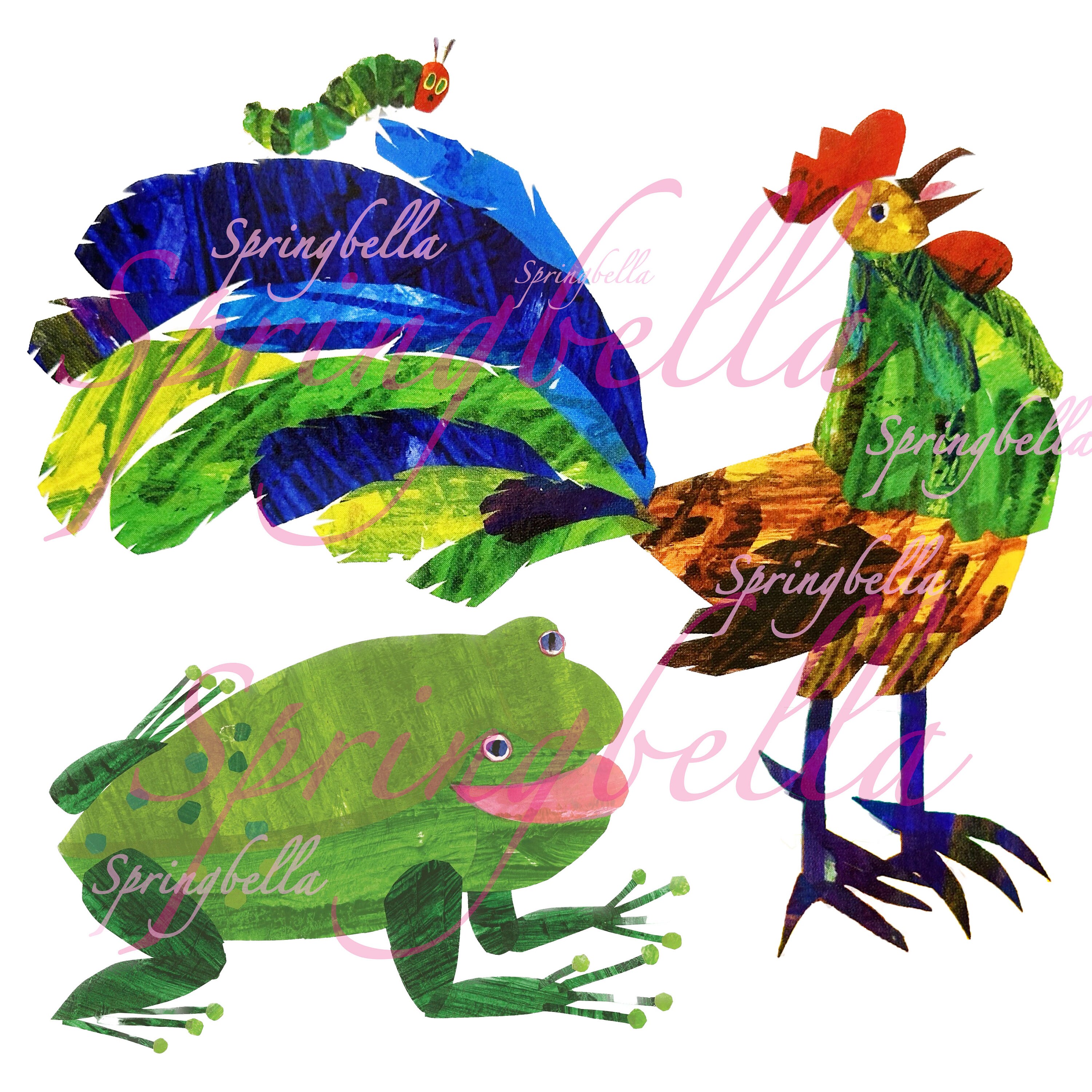 Eric Carle Animals Clipart PNG Transparent Digital Download - Etsy