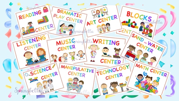Free Classroom Centers Clipart