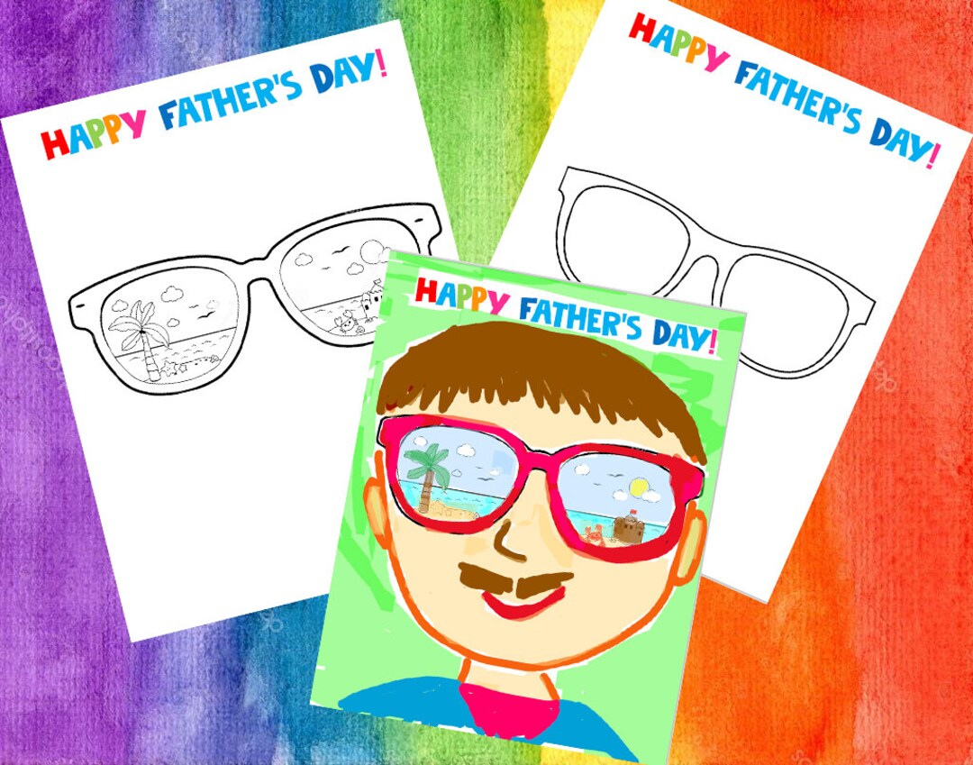 Father's Day Artwork Project Printable Pre-k Daycare Digital Download ...